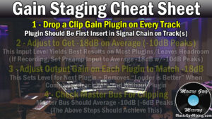 Gain Staging Cheat Sheet - How to Nail Gain Staging - Music Guy Mixing