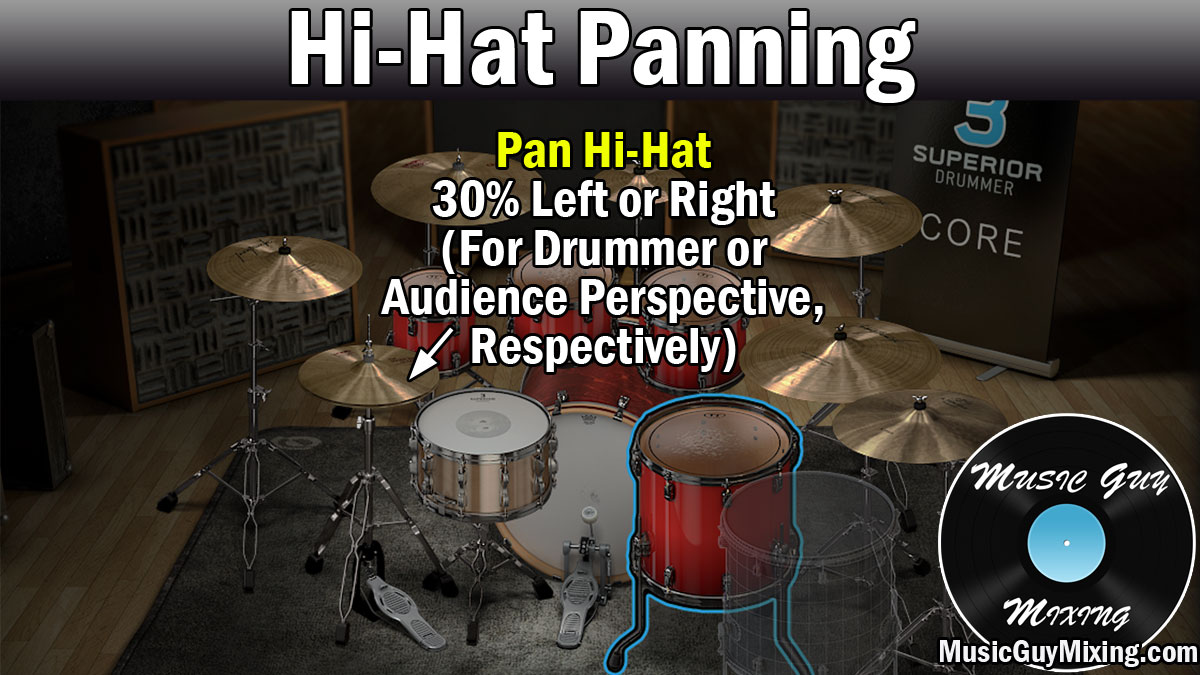 Drum Panning Guide - The Best Position to Pan Every Drum - Music Guy Mixing