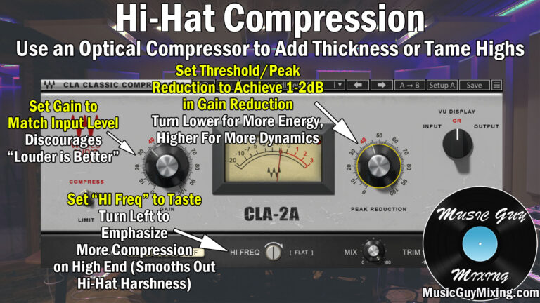 Drum Compression Chart - How to Compress Every Drum Guide - Music Guy ...