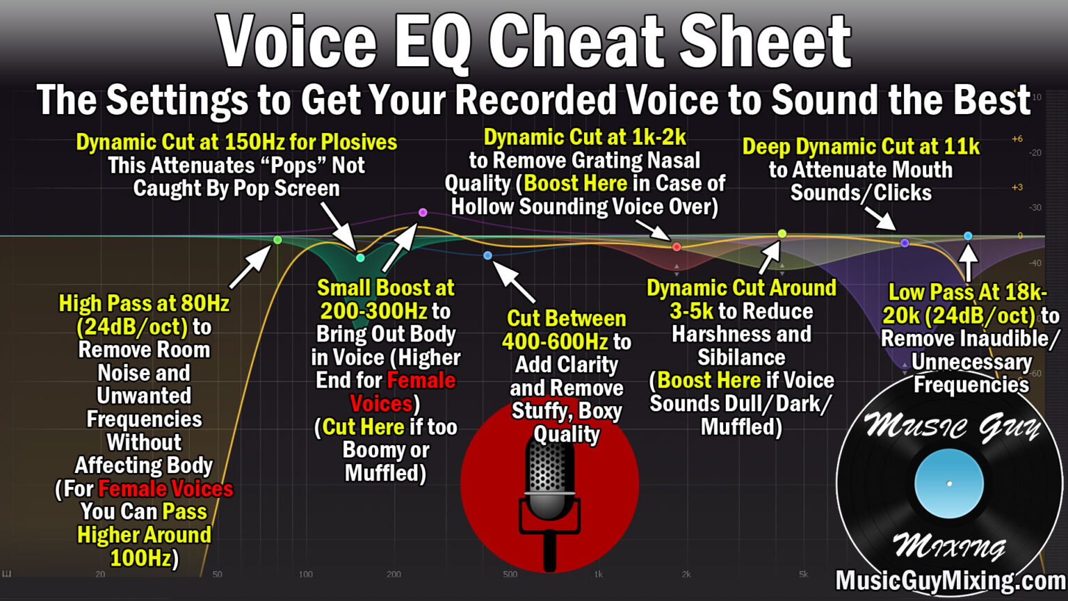 Voice EQ - The Best Settings For Your Voice Recording - Music Guy Mixing